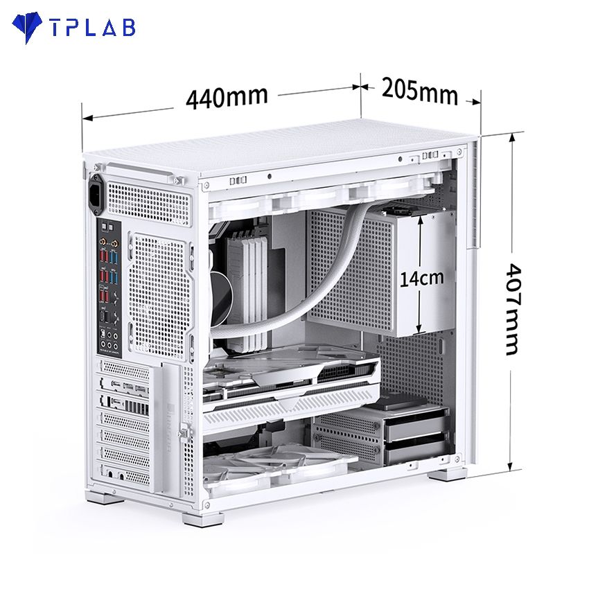 Case Jonsbo D41 STD White ( Mid Tower/Màu Trắng)– TPLAB
