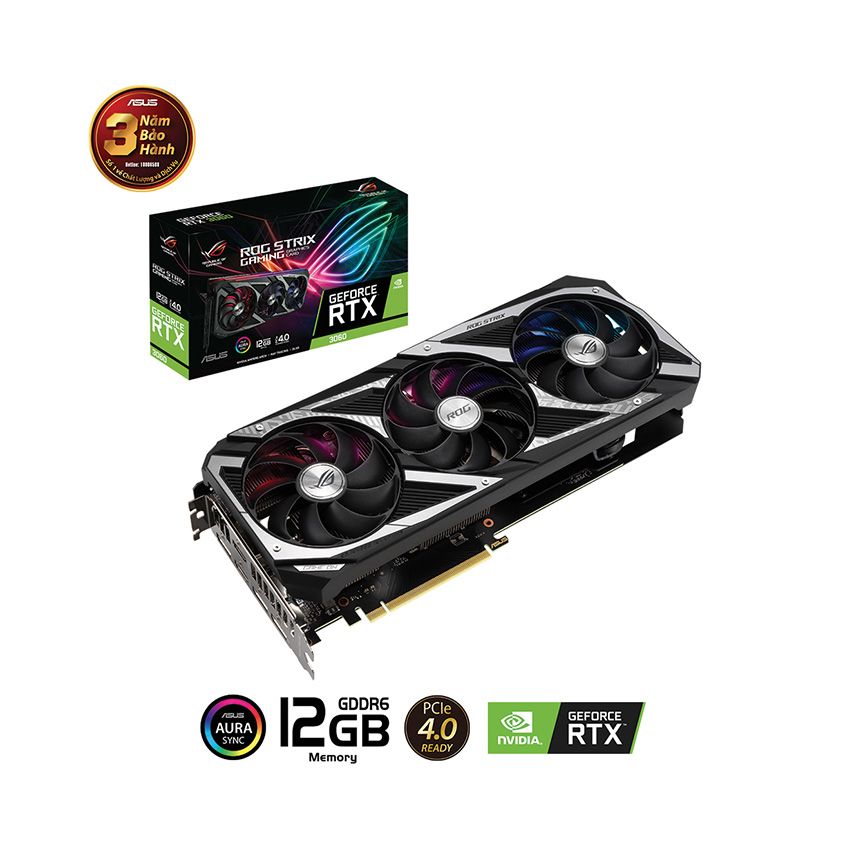 ASUS ROG STRIX RTX 3060 GAMING 12GB GDDR6 Chính Hãng Giá Rẻ– TPLAB