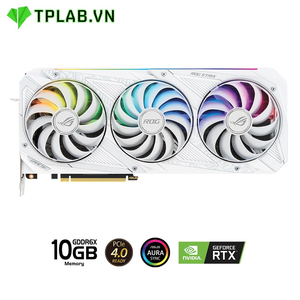 ASUS ROG STRIX RTX 3080 GAMING 10GB GDDR6X White Edition Chính Hãng– TPLAB