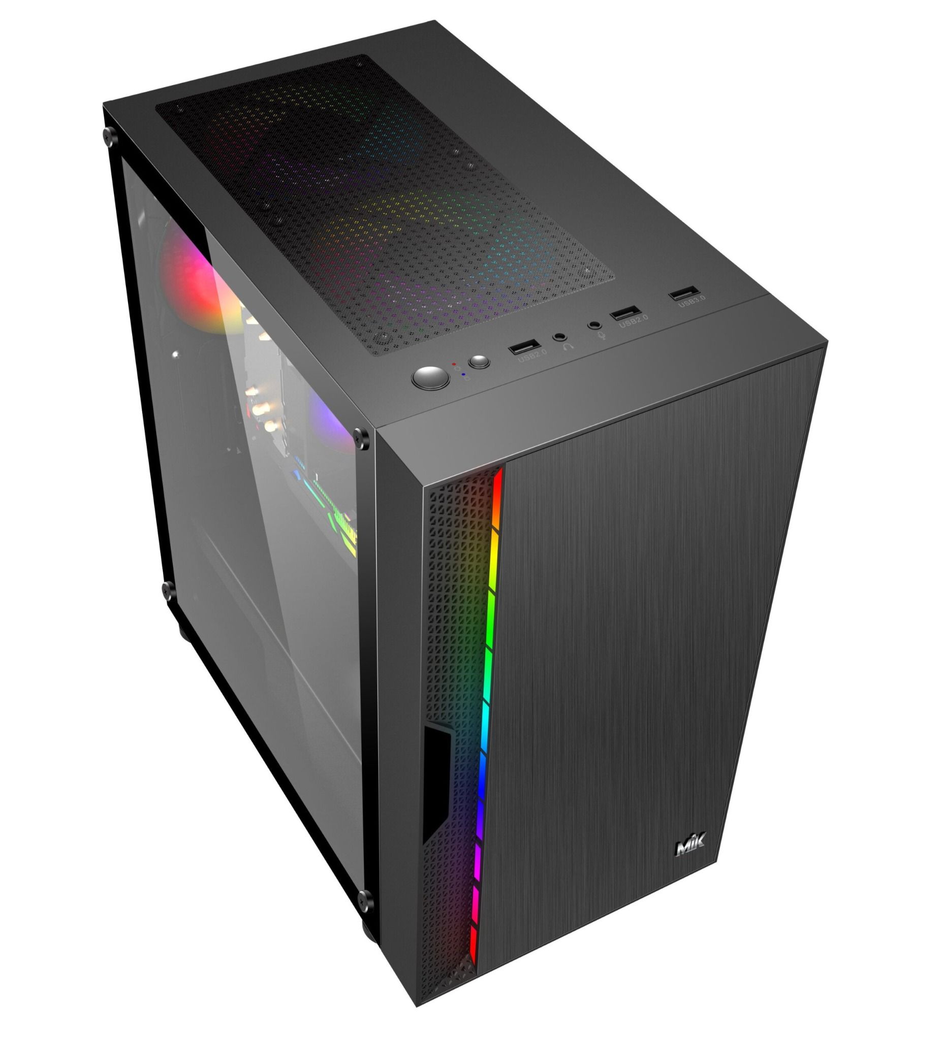 case MIK TM06 Black ( LED TRIP RGB ) Chính Hãng Giá Rẻ– TPLAB