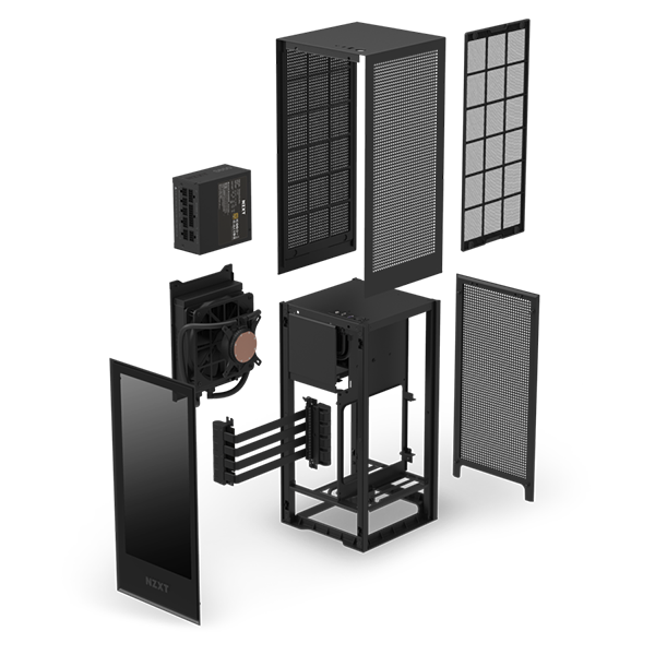 Case NZXT H1 MATTE Black (Mini - ITX Tower) Chính Hãng– TPLAB