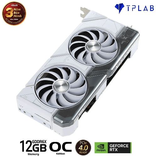 ASUS Dual GeForce RTX 4070 White OC Edition 12GB GDDR6X– TPLAB