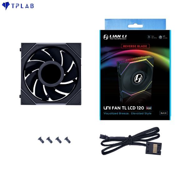 Quạt tản nhiệt LIAN LI UNI FAN TL LCD REVERSE BLADE– TPLAB