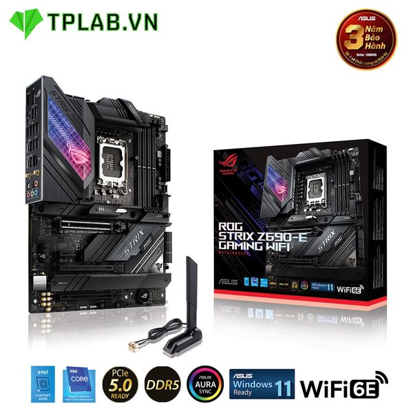 ASUS ROG STRIX Z690-E GAMING WIFI DDR5 chínhh hãng giá rẻ– TPLAB