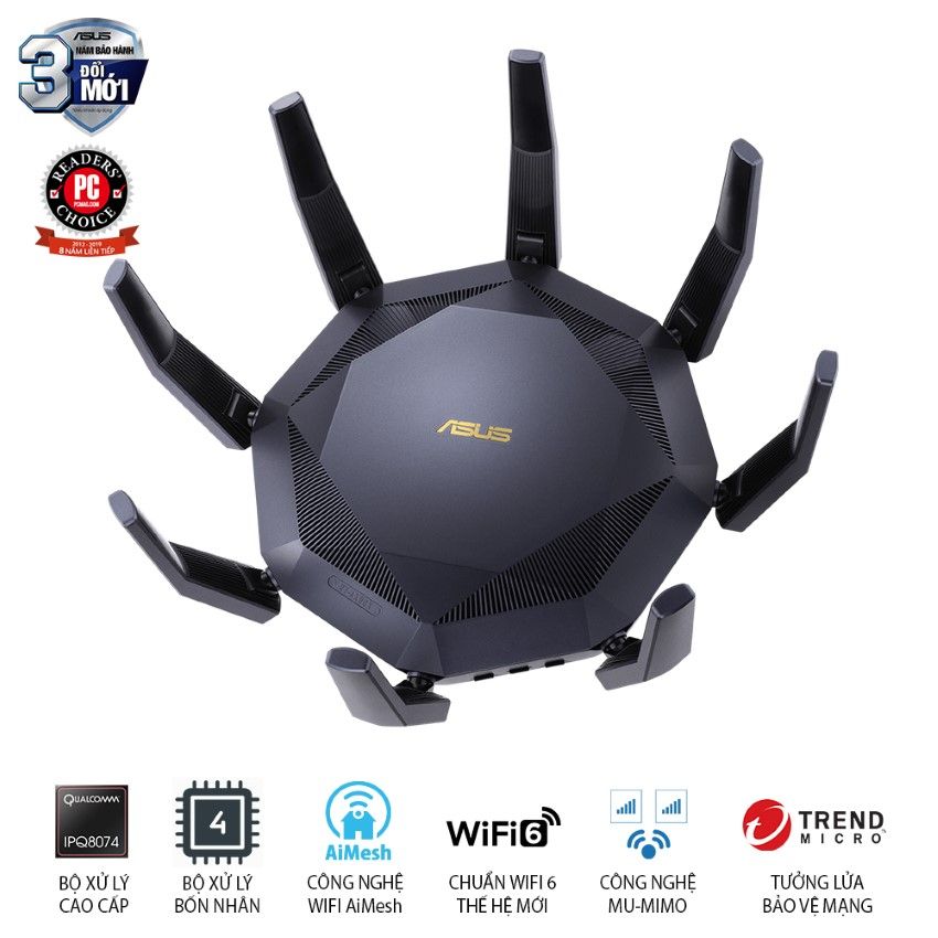 Router Gaming wifi ASUS RT - AX89X Chính Hãng Giá Rẻ– TPLAB