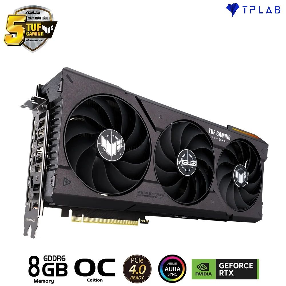 ASUS TUF Gaming GeForce RTX 4060 Ti OC Edition 8GB GDDR6– TPLAB