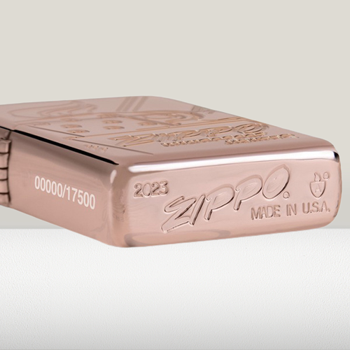Bật Lửa Zippo 48768 – Zippo Script Collectible Armor Rose Gold Z327 – KENTSHOP ZIPPO SƯU TẦM