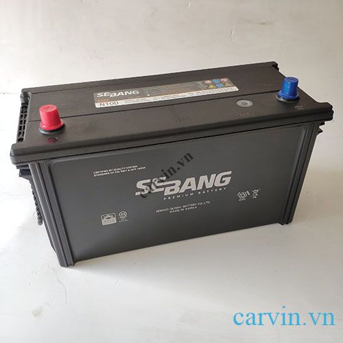 Bình ắc quy ô tô 12V 100AH | Ắc quy Sebang N100 | Carvin