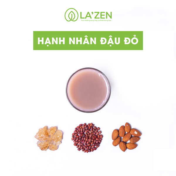 Sữa đậu đỏ hạnh nhận tại La'zen nguyên chất 100% – LA'ZEN