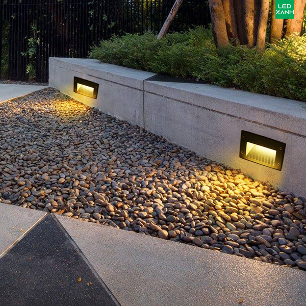 Đèn LED âm tường, chân cầu thang ngoài trời S1 3W, 5W