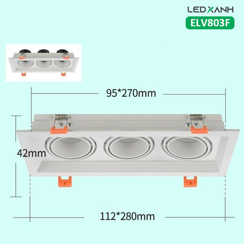 Đèn LED Âm Trần Downlight Đôi 【Giá Tốt 12-2025