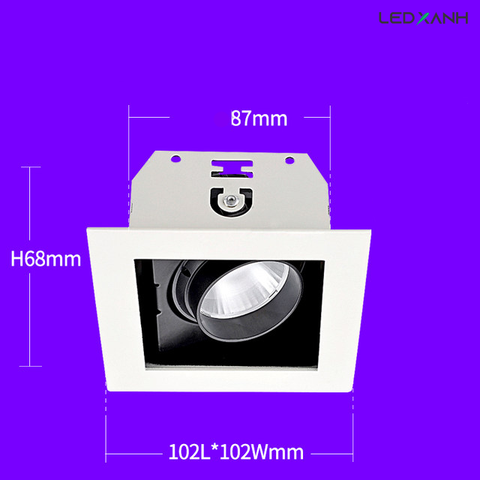 Bóng Đèn LED Âm Trần Vuông Chính Hãng【Bảng giá 12-2023】