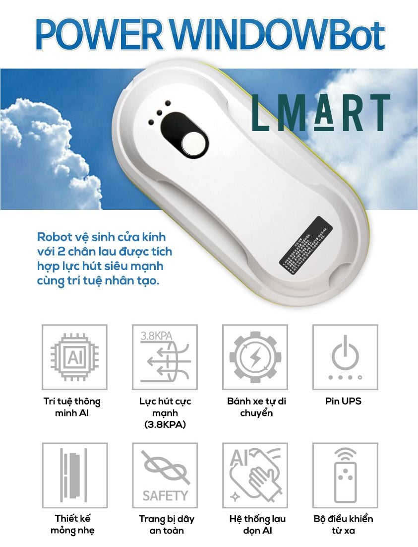 ROBOT LAU KÍNH POWER WINDOWBOT PWB-S760 – LMART