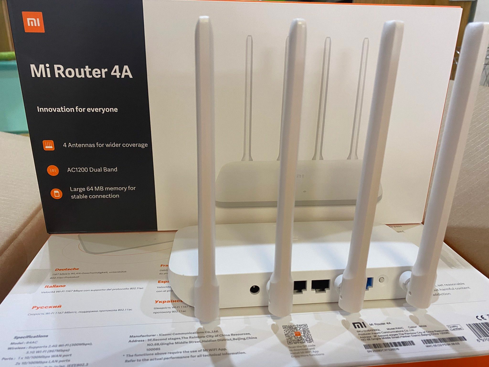 Mi Router 4A - Chính hãng nhập khẩu - BH 24 tháng – lientin