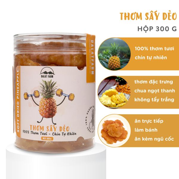Thơm Sấy Dẻo - Hộp 300g – DalatFarm