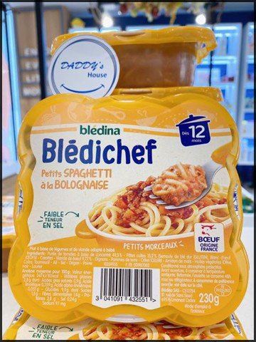 Mì ý sốt cà chua, thịt bò, trứng Bledichef 12th (230g) – Daddy's House