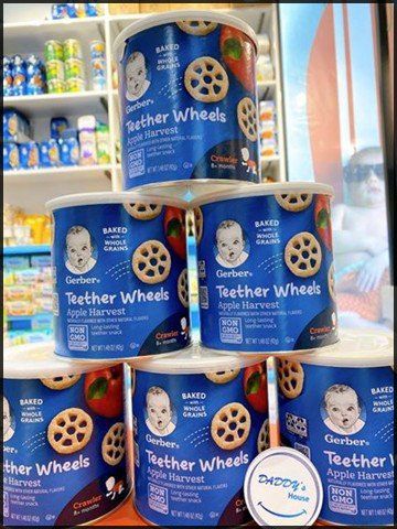 Bánh Gerber Teether Wheel vị Táo 8 tháng (42g) – Daddy's House