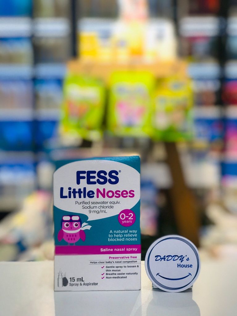 Thuốc xịt mũi nước muối + đồ hút mũi Fess Little Noses (15ml) – Daddy's ...