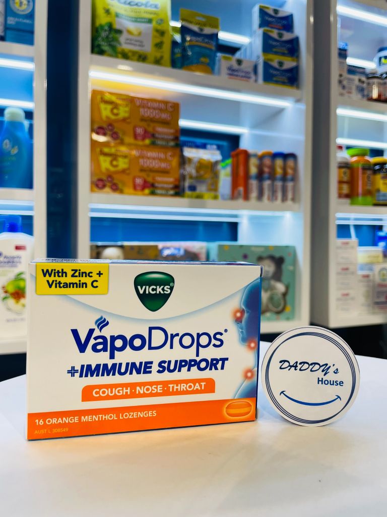 Kẹo ngậm Vicks Vapodrops Immune Cough - Orange (16v) – Daddy's House