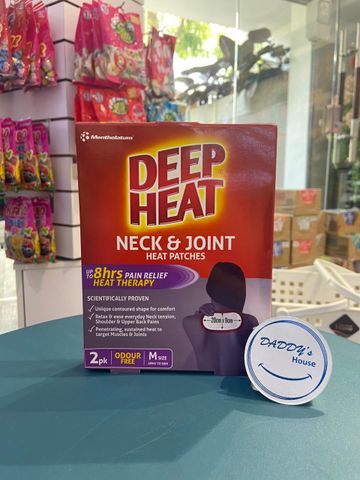 Miếng dán nhiệt vai cổ & khớp Deep Heat (2 miếng) – Daddy's House