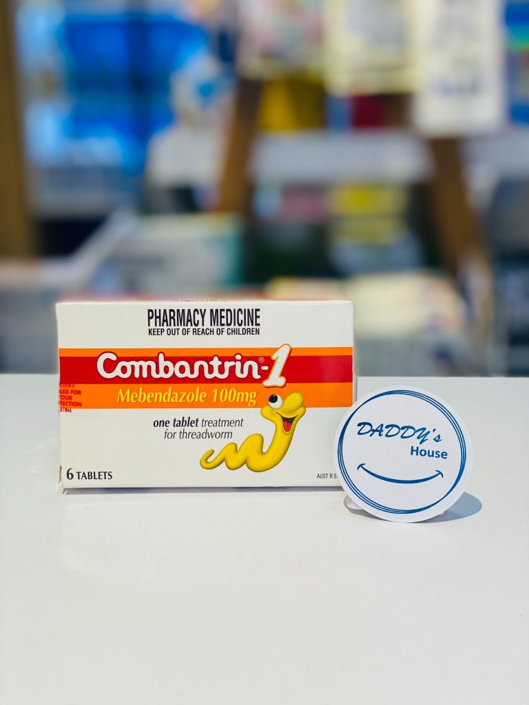 Tẩy giun Combantrin -1 with Mebendazole 100mg (6tablets) – Daddy's House