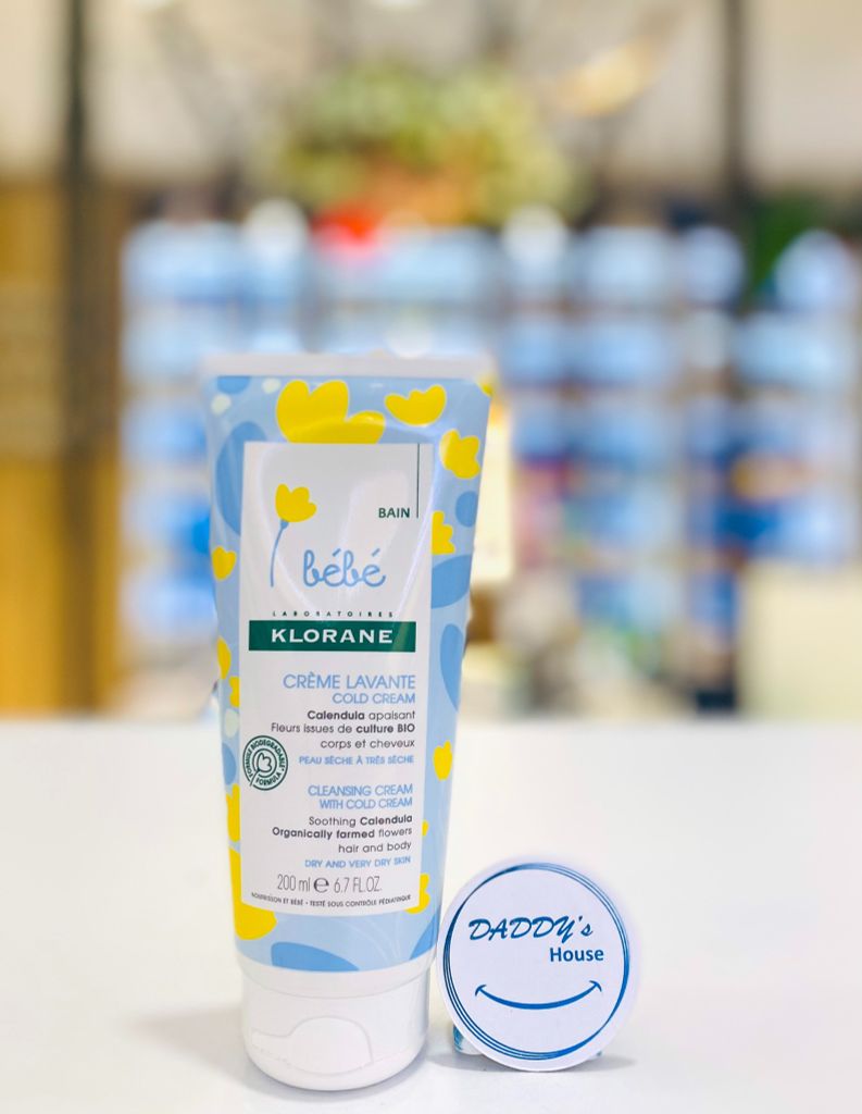 Kem tắm gội Klorane Bebe Cold Cream - Dry Skin (200ml) – Daddy's House