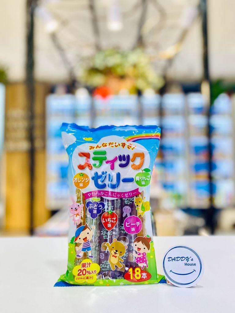 Thạch dạng que Ribbon trái cây Cam, Nho, Dâu, Táo, Đào (18 que) – Daddy ...