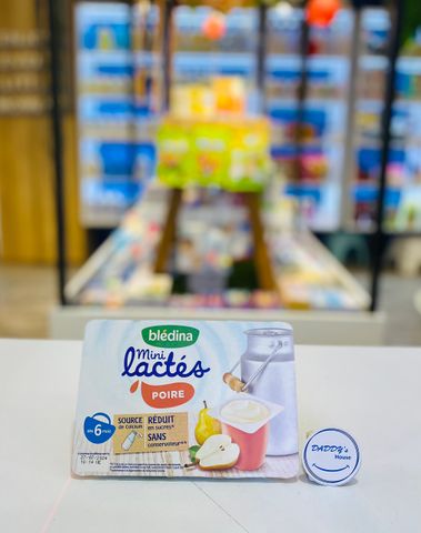 Sữa chua Bledina mini lactes vị Lê 6th (6 x 55g) – Daddy's House