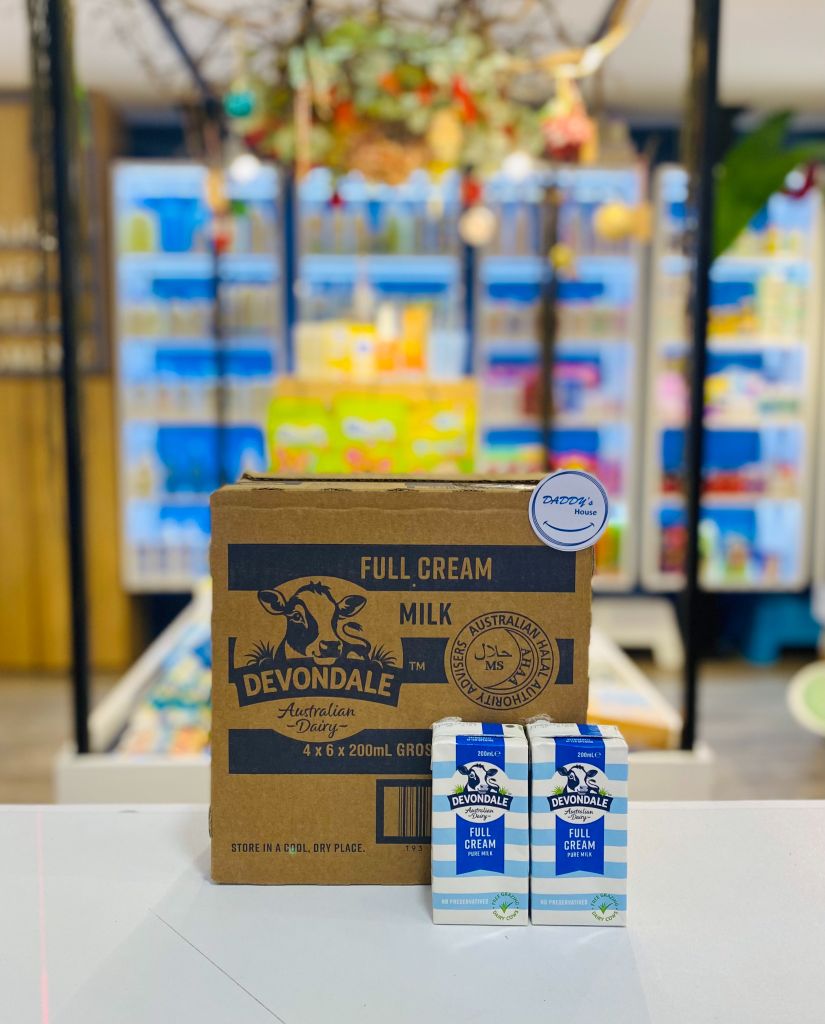 Sữa Devondale Fullcream - NK thùng (24 hộp x 200ml) – Daddy's House