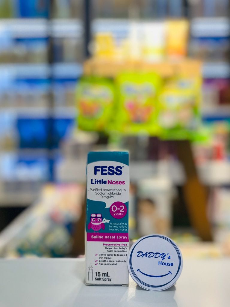 Thuốc xịt mũi nước muối + đồ hút mũi Fess Little Noses (15ml) – Daddy's ...