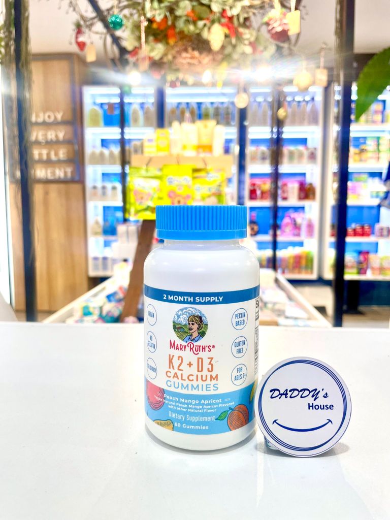 Kẹo dẻo gummies K2 + D3 Calcium Mary Ruth's (60 viên) – Daddy's House