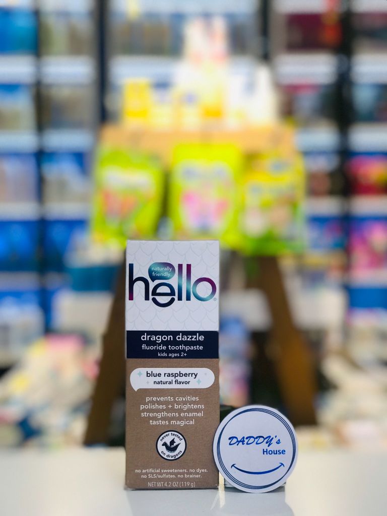 Kem đánh răng Hello Dragon Dazzle - Blue Raspberry (119g) – Daddy's House