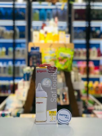 Bình sữa Pigeon Softouch PPSU Plus WN3 cho bé từ 3 tháng (240ml) – Daddy's House