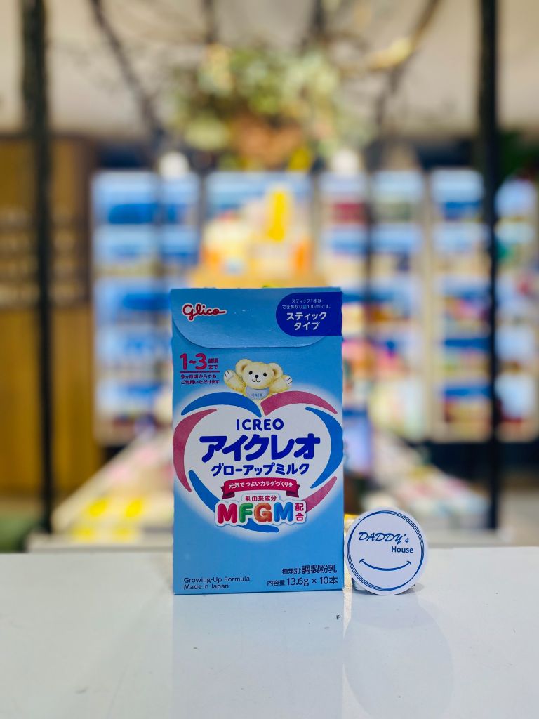 Sữa bột Glico Icreo cho bé 1 - 3 tuổi - thanh (10 x 13.6g) – Daddy's House