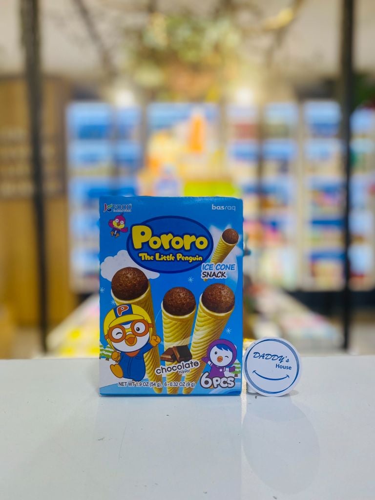 Bánh kem ốc quế Pororo vị chocolate cho bé từ 1 tuổi (54g) – Daddy's House