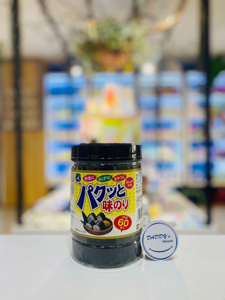 Rong biển sấy khô ăn liền Pakutto Nori (Hộp 60 miếng) – Daddy's House