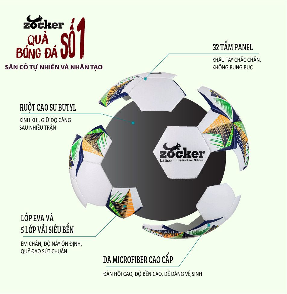 Banh cỏ tự nhiên Zocker Latico L206 – ETDA