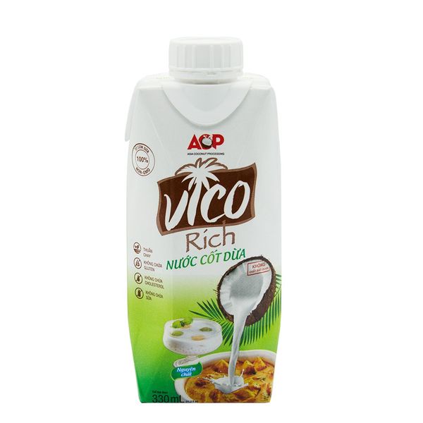 SS- Rich Coconut Milk Vico 330ml T11 – MOONMILK - PREMIUM IMPORTED FOOD ...