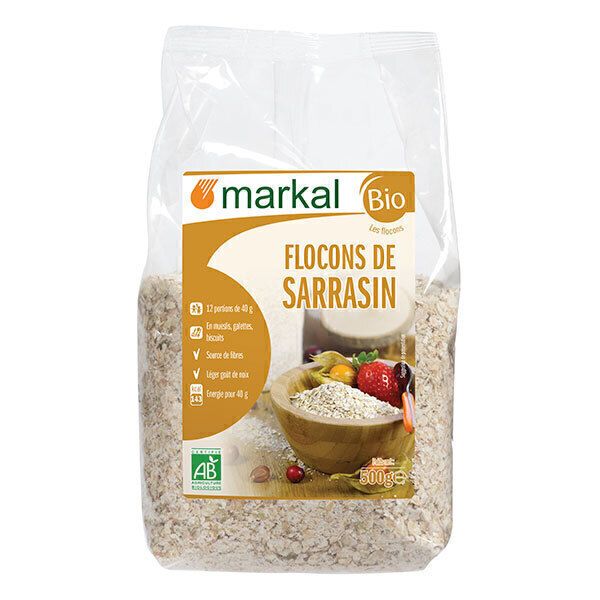 Kiều mạch cán dẹp hữu cơ Markal - Organic Rolled Buckwheat 500g ...