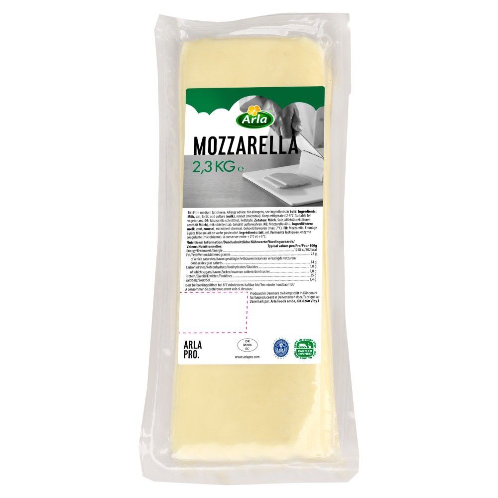 DA.C- Mozzarella Cheese Arla Pro 2.3kg (KHỐI) – MOONMILK - PREMIUM IMPORTED FOOD MARKET