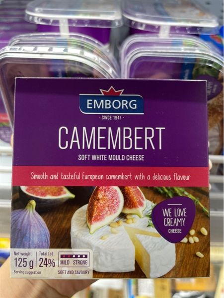 DC-Camembert Soft White Mould Cheese Emborg FIDM 50% 125g – MOONMILK ...