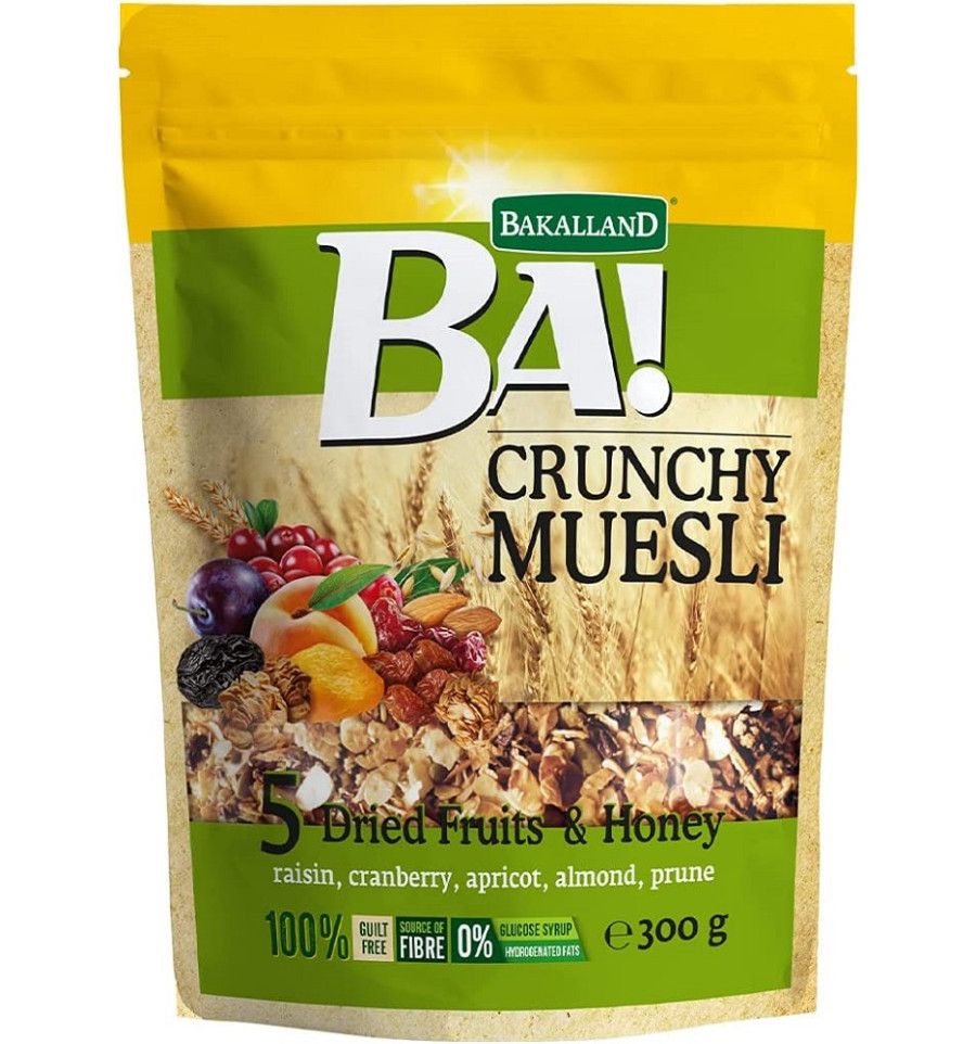 Ngũ cốc Trái cây&Mật ong Bakalland - Crunchy Muesli Dried Fruits&Honey ...