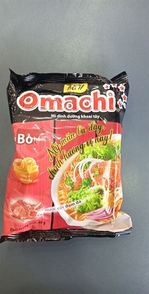 Mì Omachi Xốt Bò Hầm - Omachi Beef Stewed Noodles 80g - Moonmilk ...