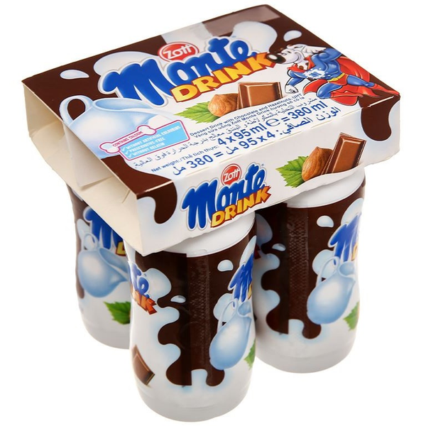 Chocolate Milk Dessert Drink Monte 4x95ml - Moonmilk – MOONMILK ...