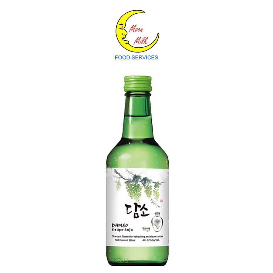 Rượu Soju Damso vị Nho - Damso Grape Soju 360ml - Moonmilk – MOONMILK ...