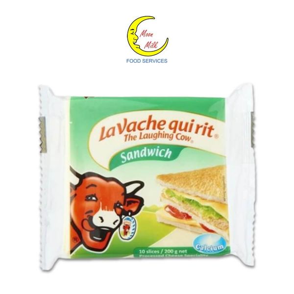 DA.C- Cheddar Cheese Slices For Sandwich La Vache Quirit 200g T11 ...