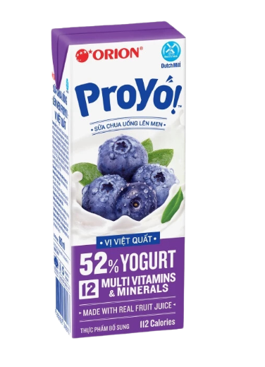 Blueberry Flavor Drinking Yogurt Proyo Orion 180ml - Moonmilk ...