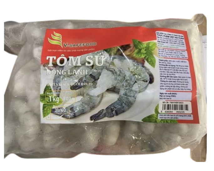 TômSú đông lạnh-Frozen Black Tiger Shrimp V-Safefood 1kg/800g-Moonmilk – MOONMILK - PREMIUM ...