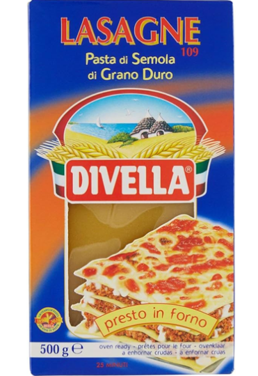 Mì Lá Lasagne Divella Số 109 - Divella Lasagne N.109 500g-Moonmilk ...