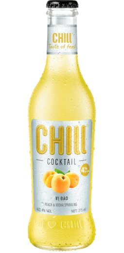 Cocktail Original Chill vị Đào-Peach & Vodka Sparkling 275ml-Moonmilk ...